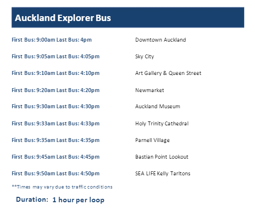 Auckland Explorer Bus Hop On Hop Off Pass (24 Hours/48 Hours) - Klook ...