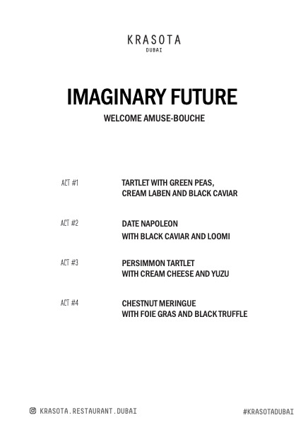 Unique Immersive Fine Dining Experience at KRASOTA Dubai - Klook ...