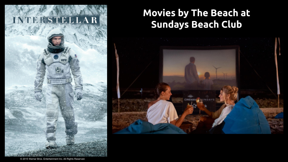 Tiket Movies Under the Stars di Sundays Beach Club di Kuta Selatan ...