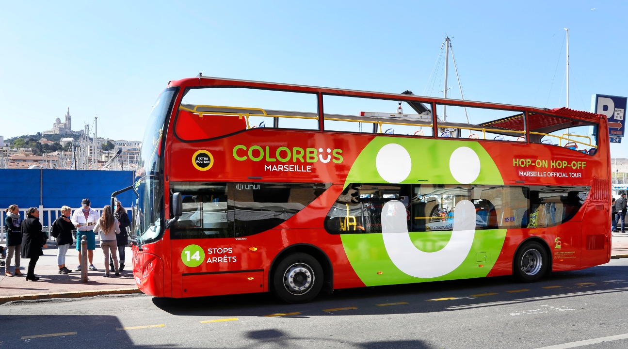 [SALE] Explore Marseille with a Colorbus Hop-On Hop-Off Tour - Ticket KD