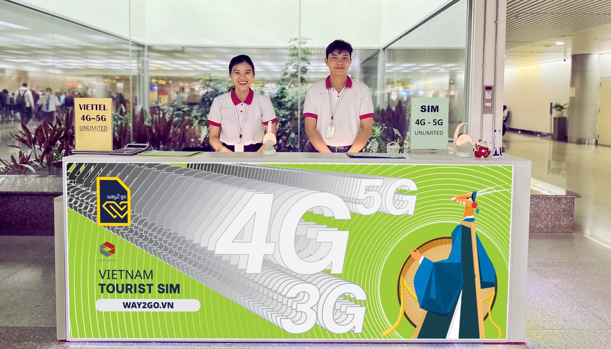 4G Unlimited Vietnam SIM Card (SGN Airport Pick Up) and Fast Track Service