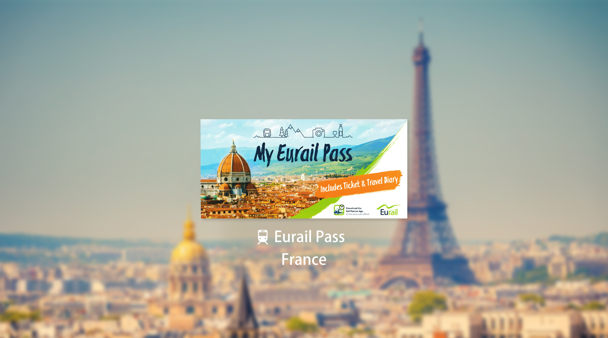 [SALE] Explore France with Eurail Pass (Second Class, 1-8 Days) - Ticket KD