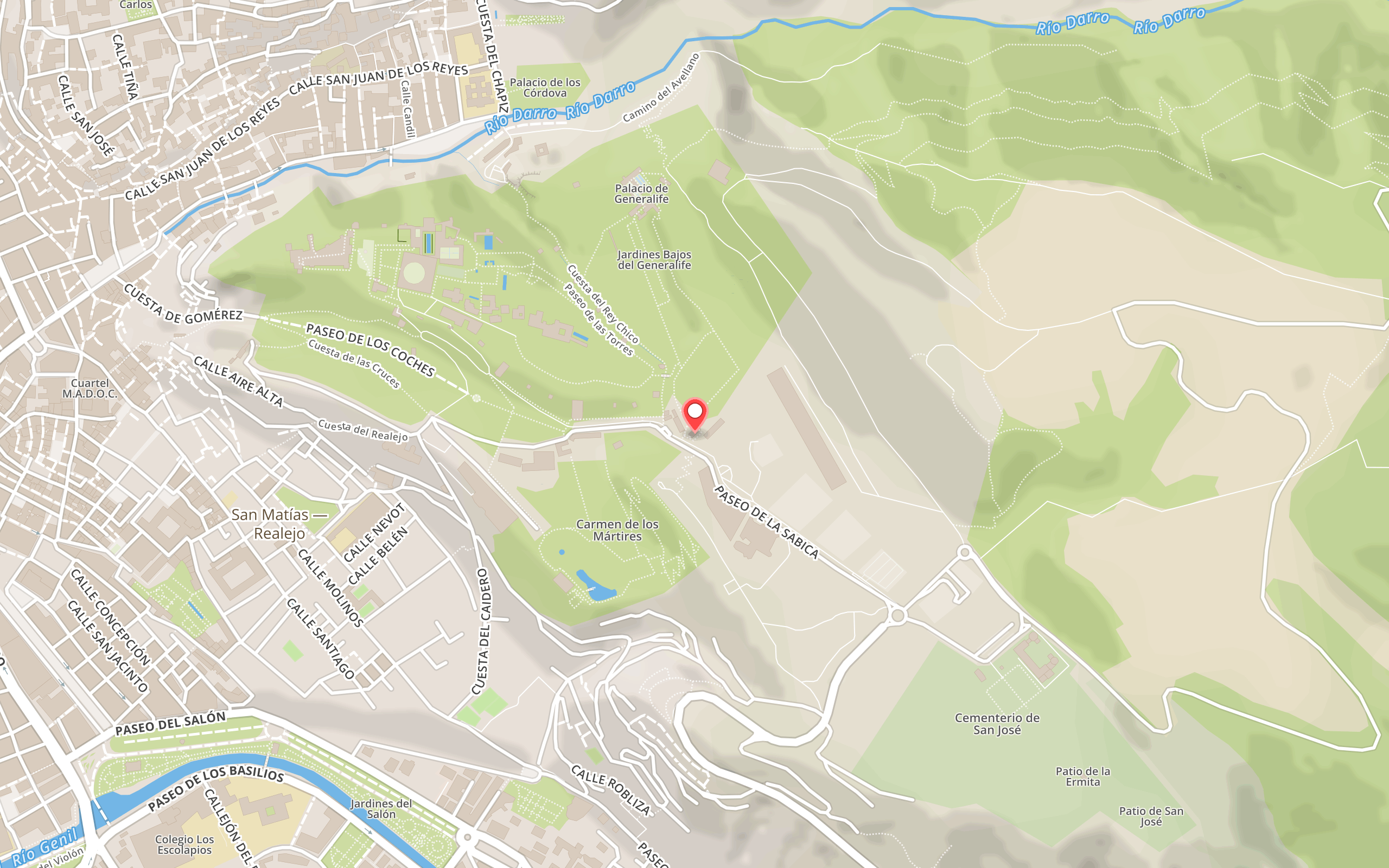 Generalife Gardens Map | Fasci Garden