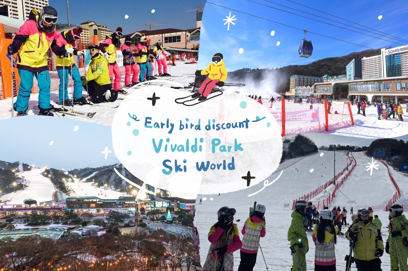 Daemyung Vivaldi Park Ski World Day Trip from Seoul (S.A. Tour) - HyperAir