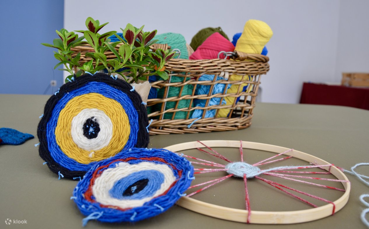 Athens: Evil Eye Weaving Workshop with Greek Tea - Klook Malaysia