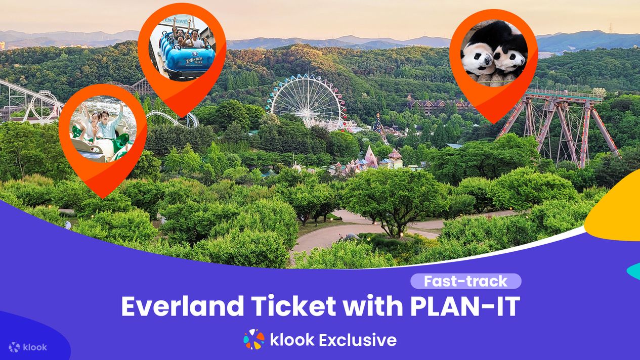 Everland Korea Theme Park Tickets - One Day Pass (QR Code Entry) - Klook