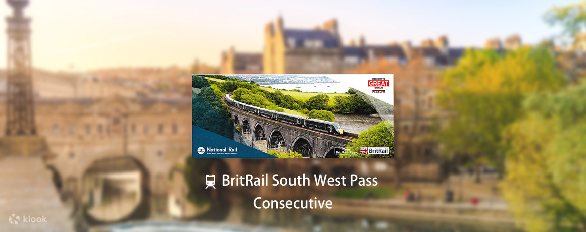 BritRail South West Pass (Consecutive 3, 4, 8, 15, 22 Days, or 1 Month ...