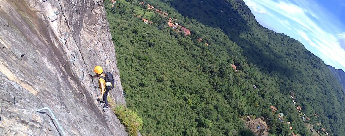 Skywalker in Via Ferrata Gunung Parang Purwakarta from Jakarta - Klook ...