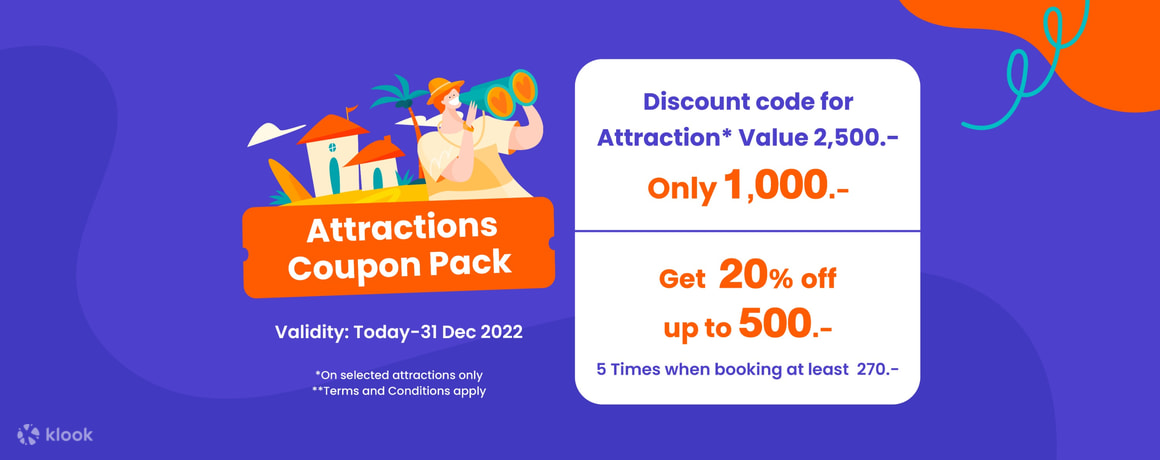 Klook Coupon Pack for Attractions in Bangkok, Chiang Mai, Pattaya, and ...