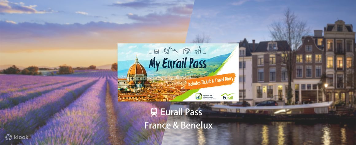 Eurail Pass for France & Benelux (4, 5, 6, 8 or 10 Days) - Klook Singapore
