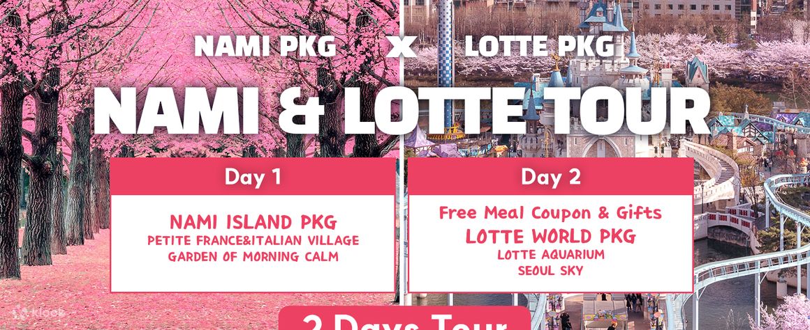 NAMI ISLAND & LOTTE WORLD TOUR - Klook