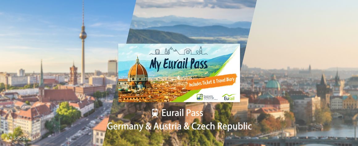 Eurail Pass for Germany, Austria & Czech Republic (5, 6, 8 or 10 Days ...