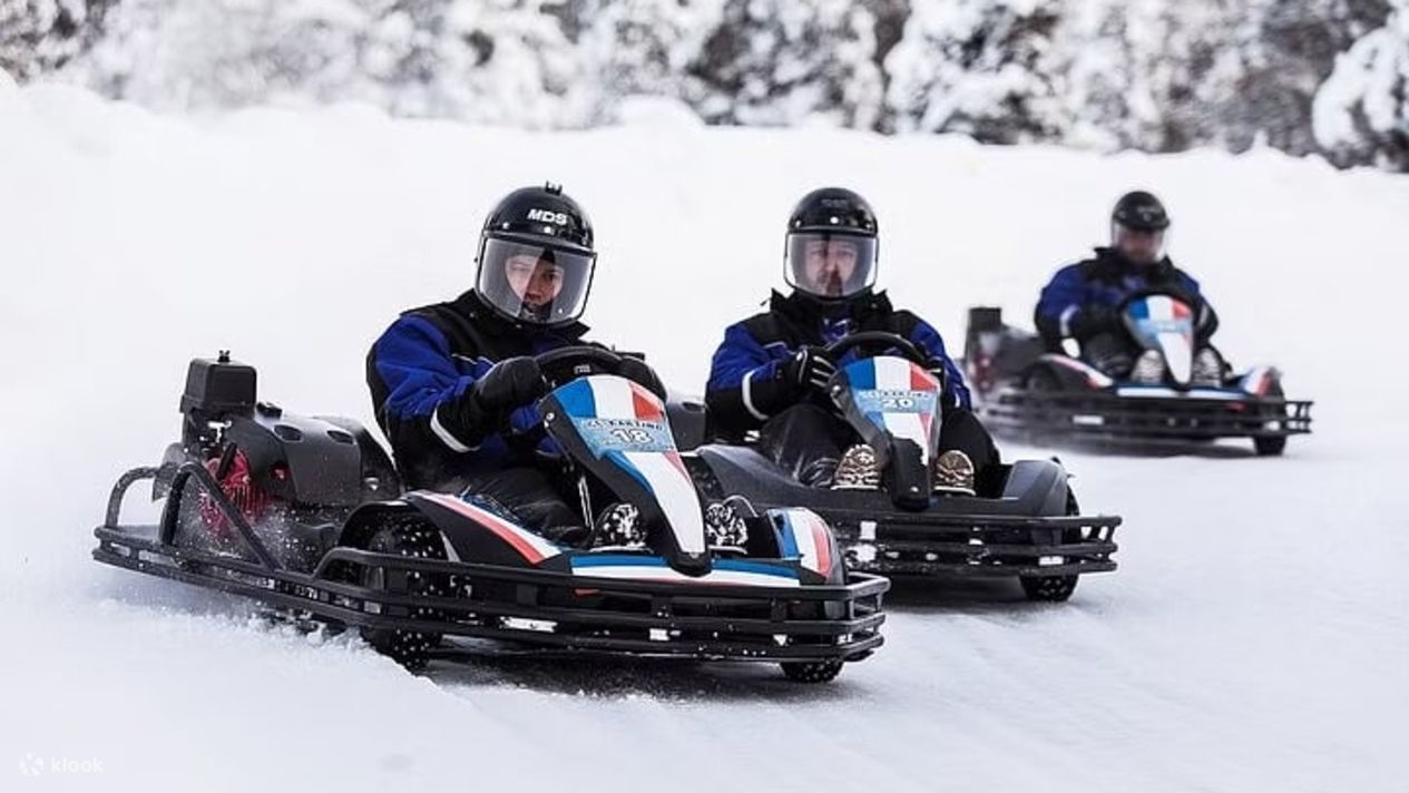 Electric Snow Scootering, Lappish Lunch and Ice Karting Full Day ...