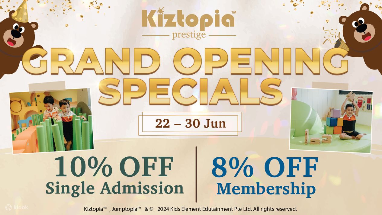 Kiztopia Ticket in Singapore (River Valley) - Klook United Kingdom