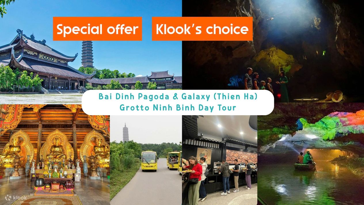 Bai Dinh Pagoda & Galaxy (Thien Ha) Grotto Ninh Binh Day Tour from ...
