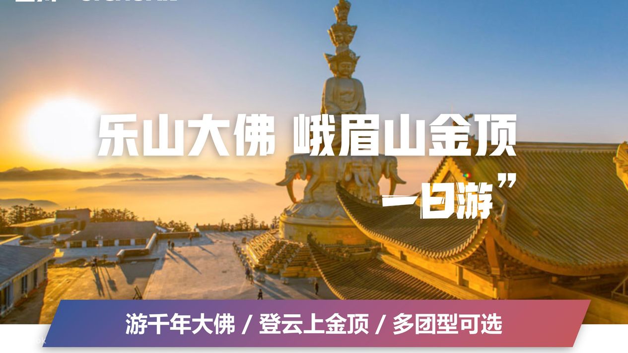 Sichuan Leshan Giant Buddha + Mount Emei + Jinding One-Day Tour (Visit ...