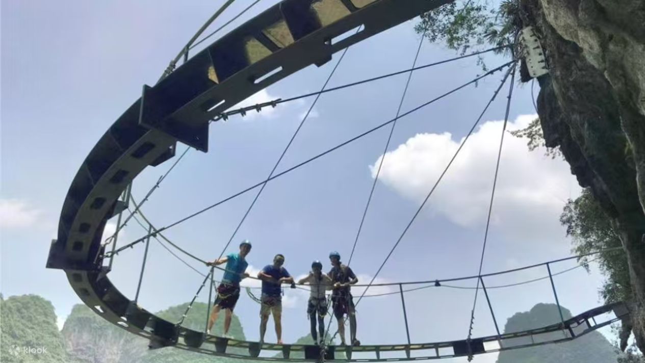 Guilin Yangshuo Yulong River Via Ferrata Rock Climbing Experience - Klook