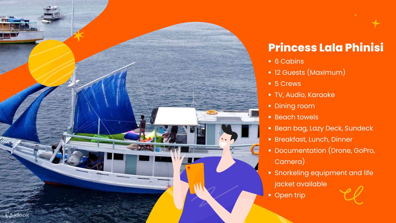 เจ้าหญิงลาลา ฟินีซี ล่องเรือโคโมโด ลิฟอะบอร์ด ลาบวนบาโจ - Klook ประเทศไทย