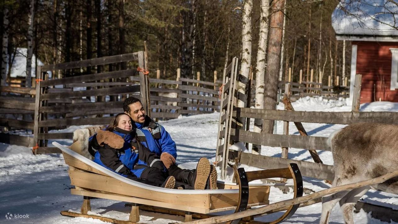 Santa Claus Village & snowmobiling to Reindeer Farm in Rovaniemi ...