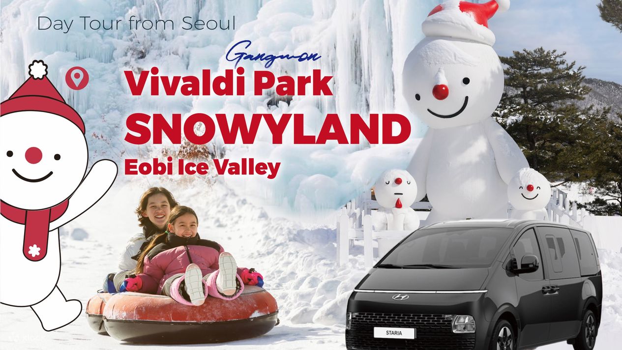Vivaldi Park Snowyland & Eobi Ice Valley Day Tour from Seoul - Klook ...
