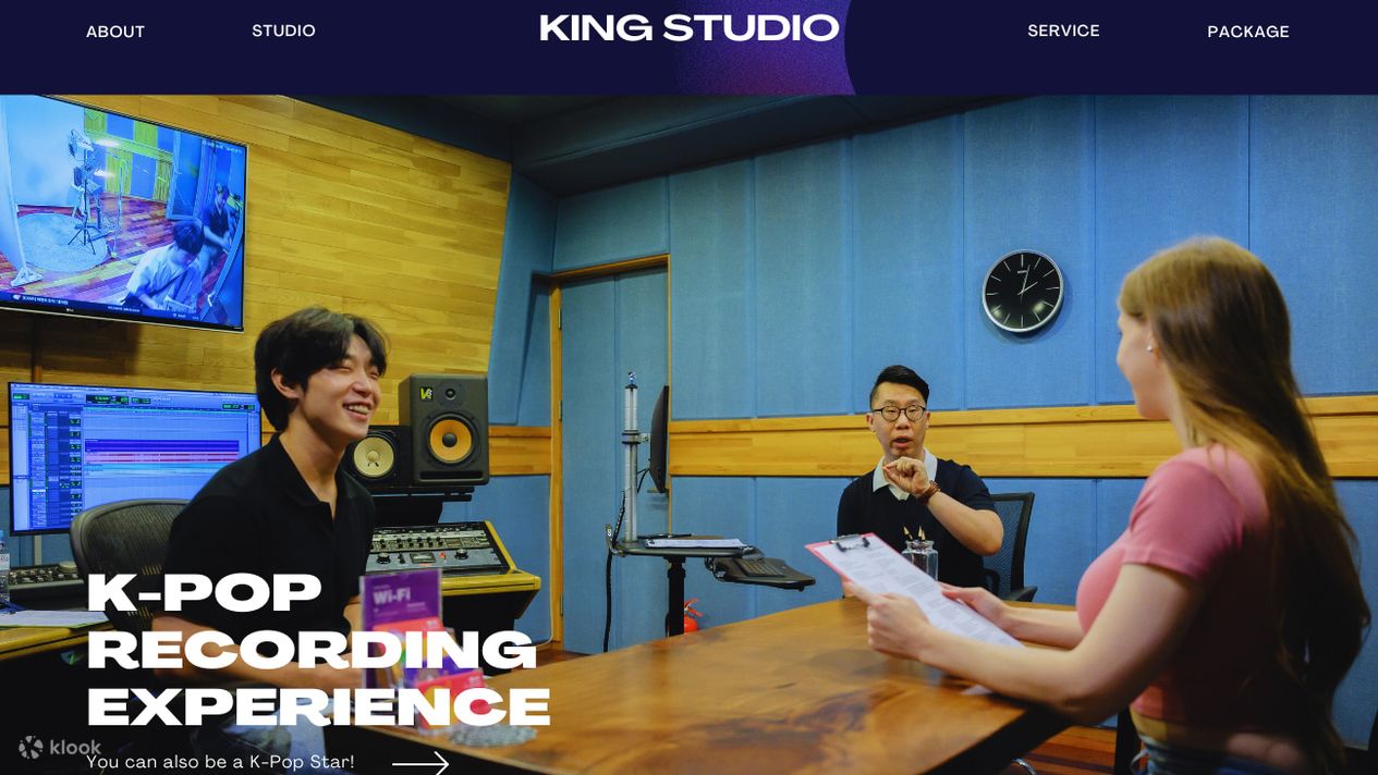 K-Pop Recording Experience at KING STUDIO on a trip to Korea - Klook ...