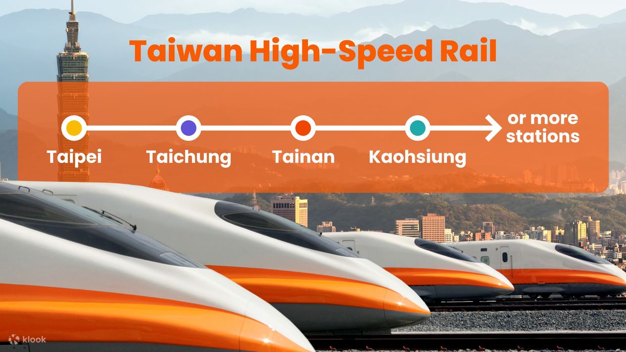 Taiwan High Speed Rail Ticket for non-Taiwanese - Klook Philippines