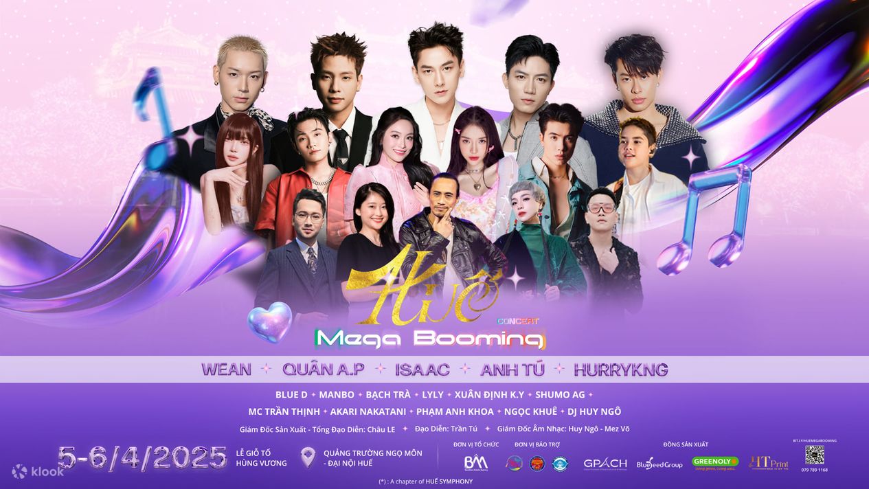 Hue Mega Booming Concert Tickets - Klook