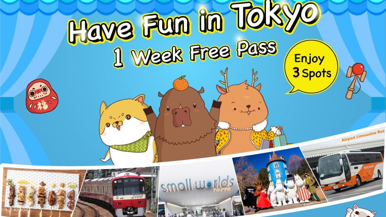Have Fun in Tokyo Pass 1 Week Free Pass - Klook