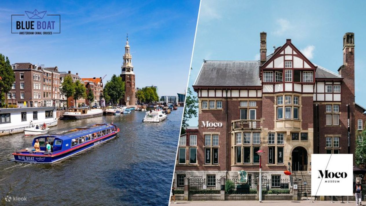 บัตรล่องเรือในคลองและพิพิธภัณฑ์ Moco ในอัมสเตอร์ดัม ประเทศเนเธอร์แลนด์ - Klook ประเทศไทย