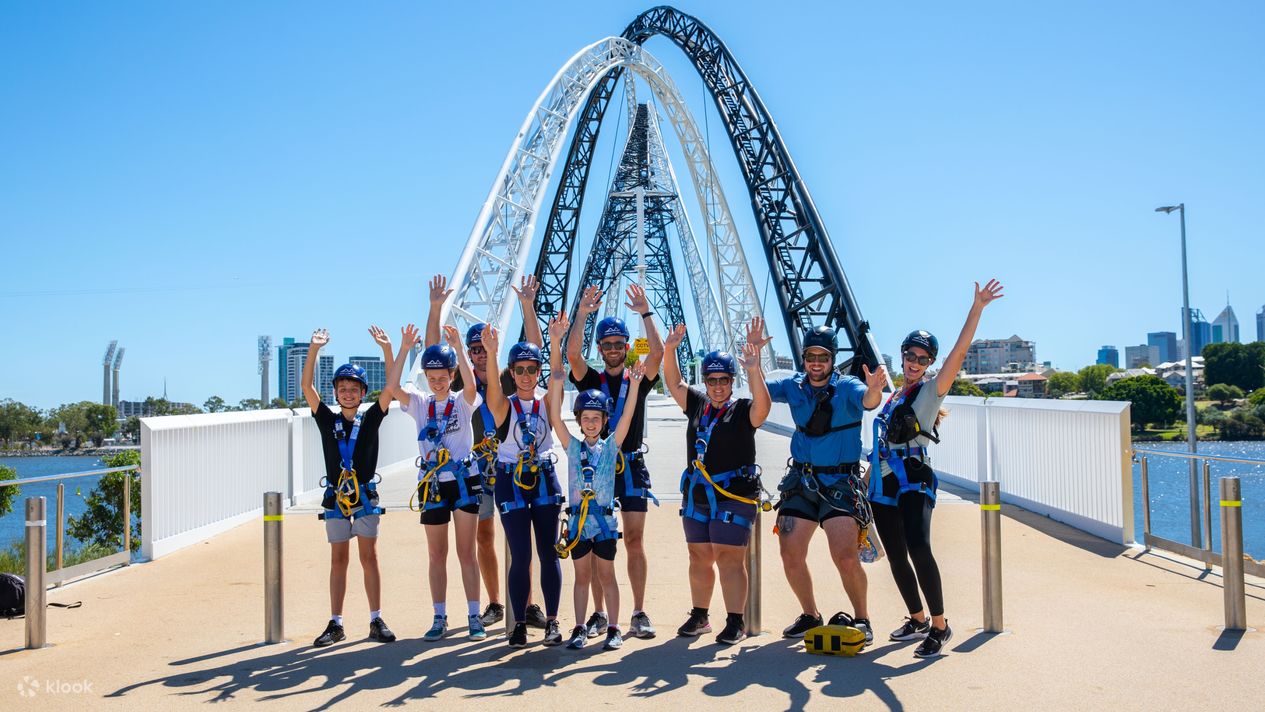 Matagarup Daytime Bridge Climb and Zipline in Perth - Klook Australia