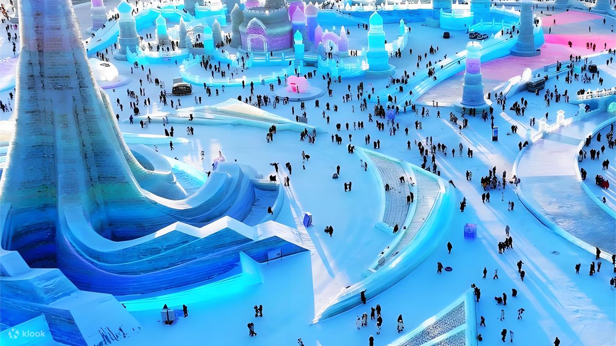 Harbin Ice and Snow World, Sun Island Snow Sculpture, Central Street ...