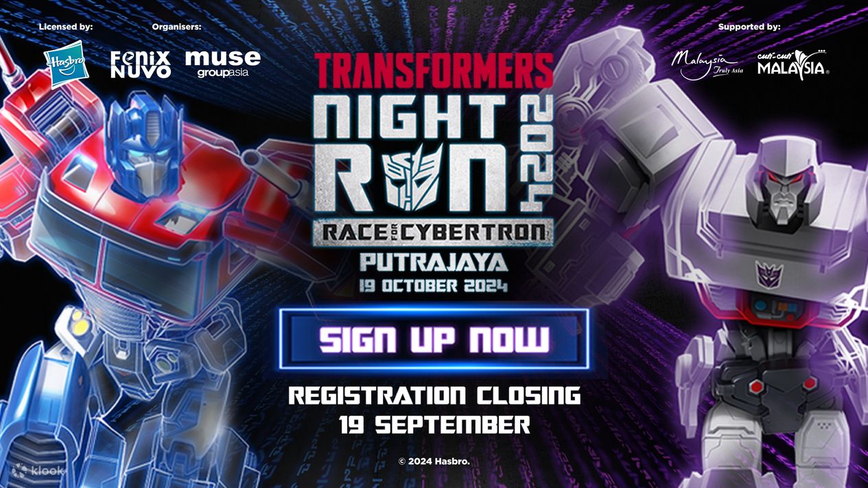 Transformers Night Run 2024 in Putrajaya - Klook Malaysia