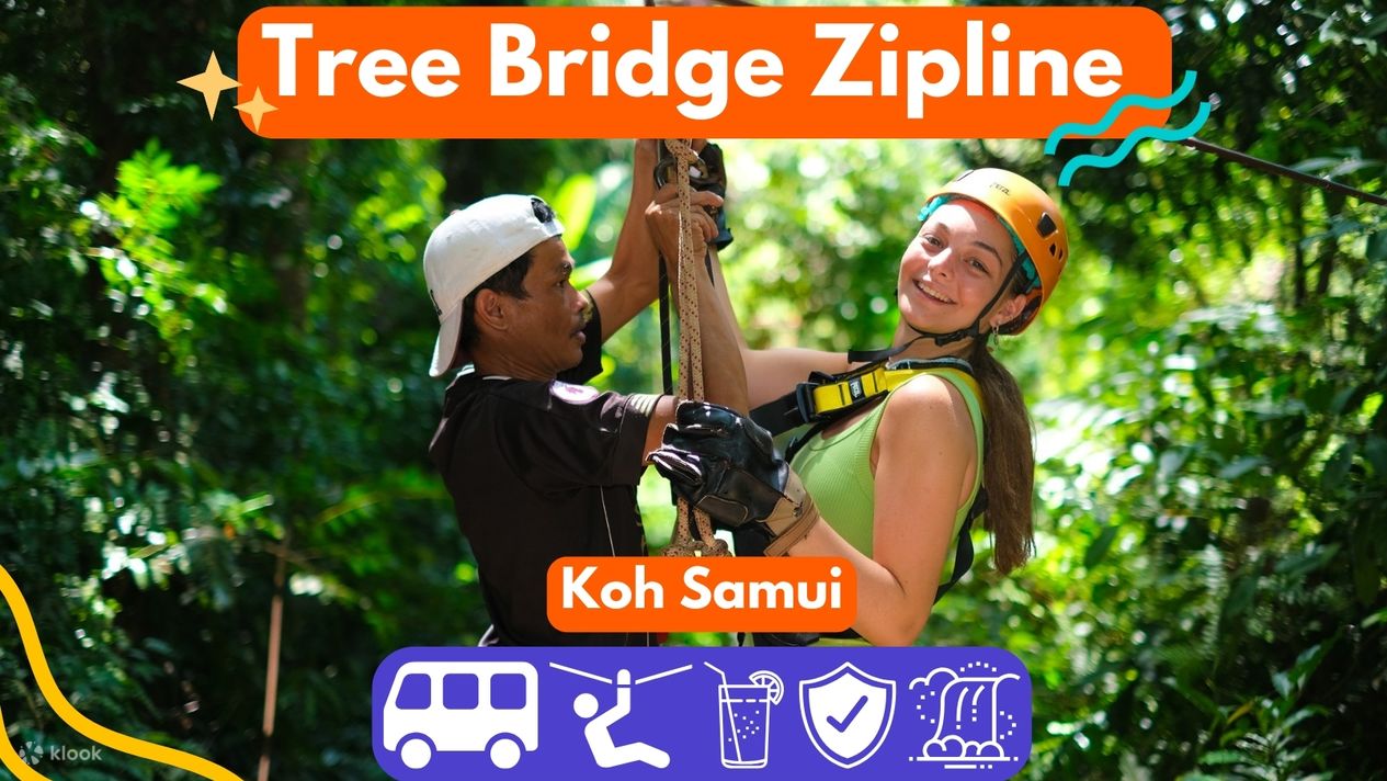 Join In Tree Bridge Zipline Samui in Koh samui from Samui - Klook