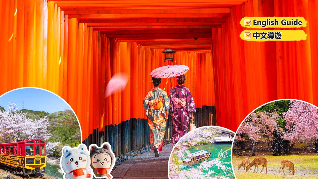Kyoto, Arashiyama, Nara | Sagano Train, Bamboo Forest Trail, Tomozen Korin, Nara Park, Fushimi ...