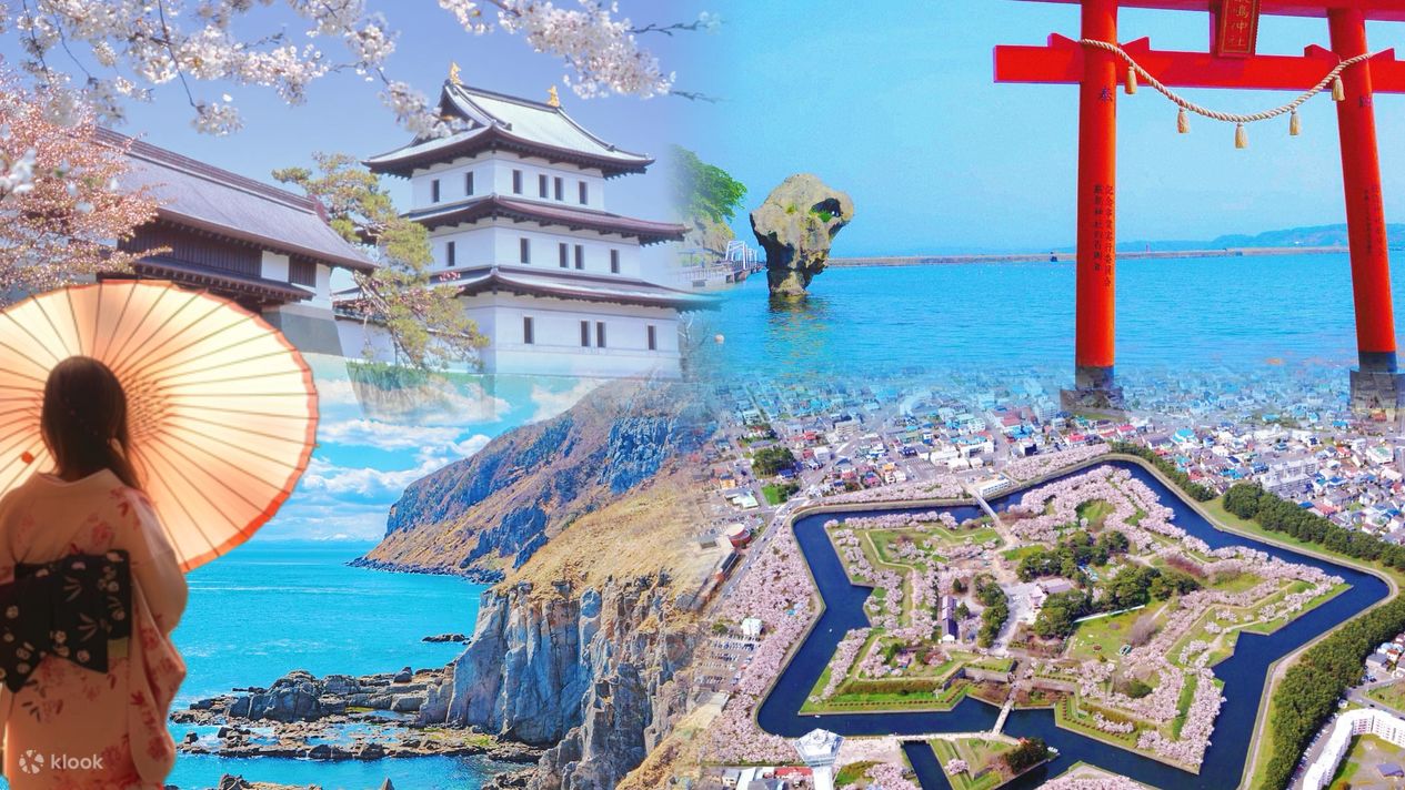 Hokkaido Hakodate Departure Goryokaku, Matsumae Castle & Seagull Island ...