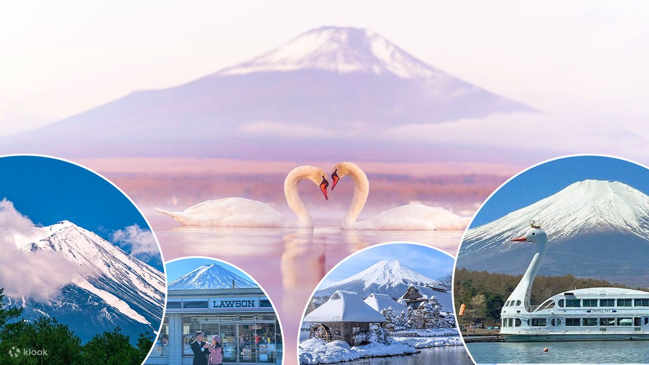 [Mt. Fuji Swan Boat or Hot Spring Tour] Mt. Fuji 5th Station & Oshino ...