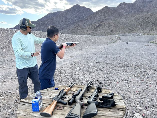 Desert Shooting Experience, Hoover Dam, & Seven Magic Mountains Tour ...
