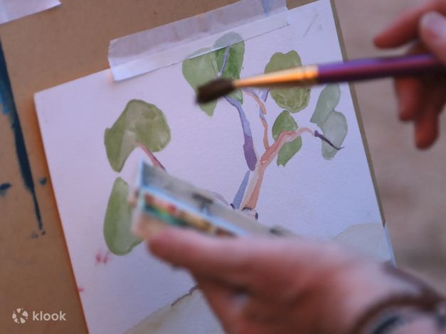 Simpsons Gap Sunset: Watercolour Painting Class - Klook India