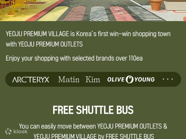 Shuttle Bus Transfers between Seoul and Yeoju Premium Outlets - Klook ...