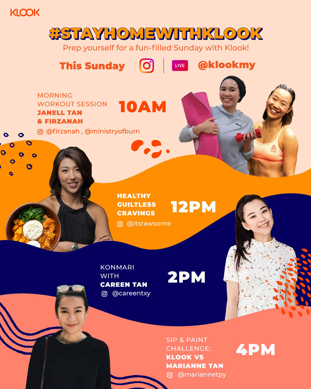 Work Out, Cook, Paint and More With Klook On IG LIVE This Sunday! # ...