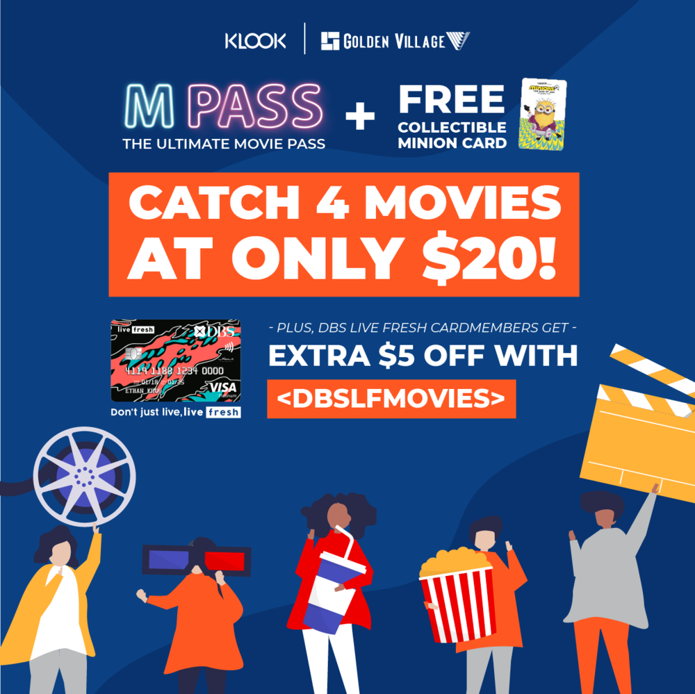 Golden Village M Pass : Rewatch 4 Popular Blockbusters For Just $20 With Klook - Klook Travel Blog
