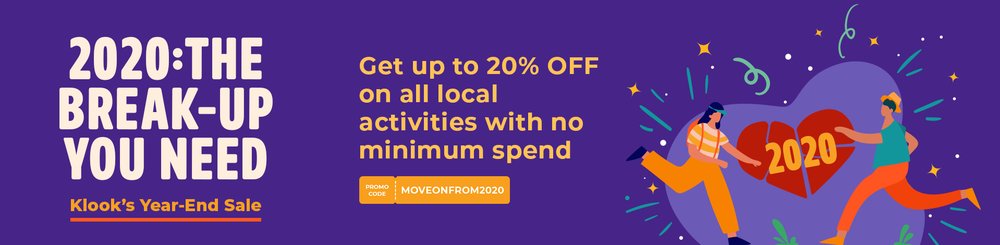 It’s Over, 2020: Get 20% Off ALL Local Products During Klook’s Year End ...