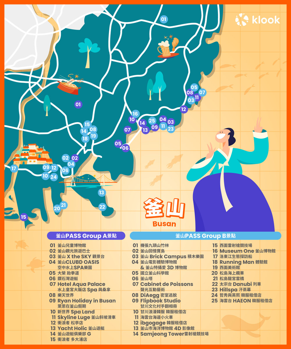 釜山Pass》2025最完整 Visit busan pass 攻略！使用方案、免費景點懶人包 - Klook 客路部落格