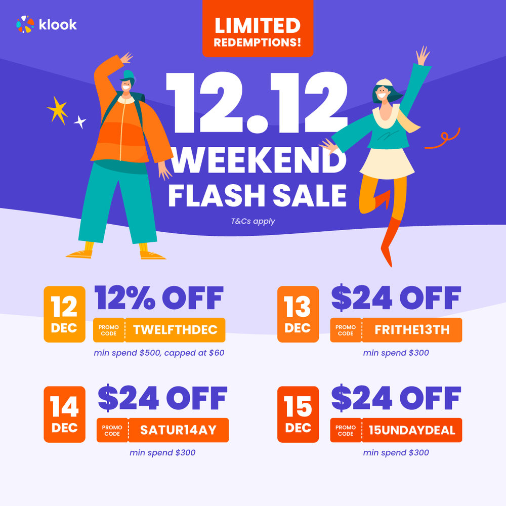 Klook SG Promo Codes December 2024: Up to $300 Off Sitewide & More ...