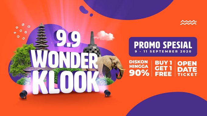 Promo Klook Terbaru September 2020: Siap-Siap untuk WONDERKLOOK 9.9 ...
