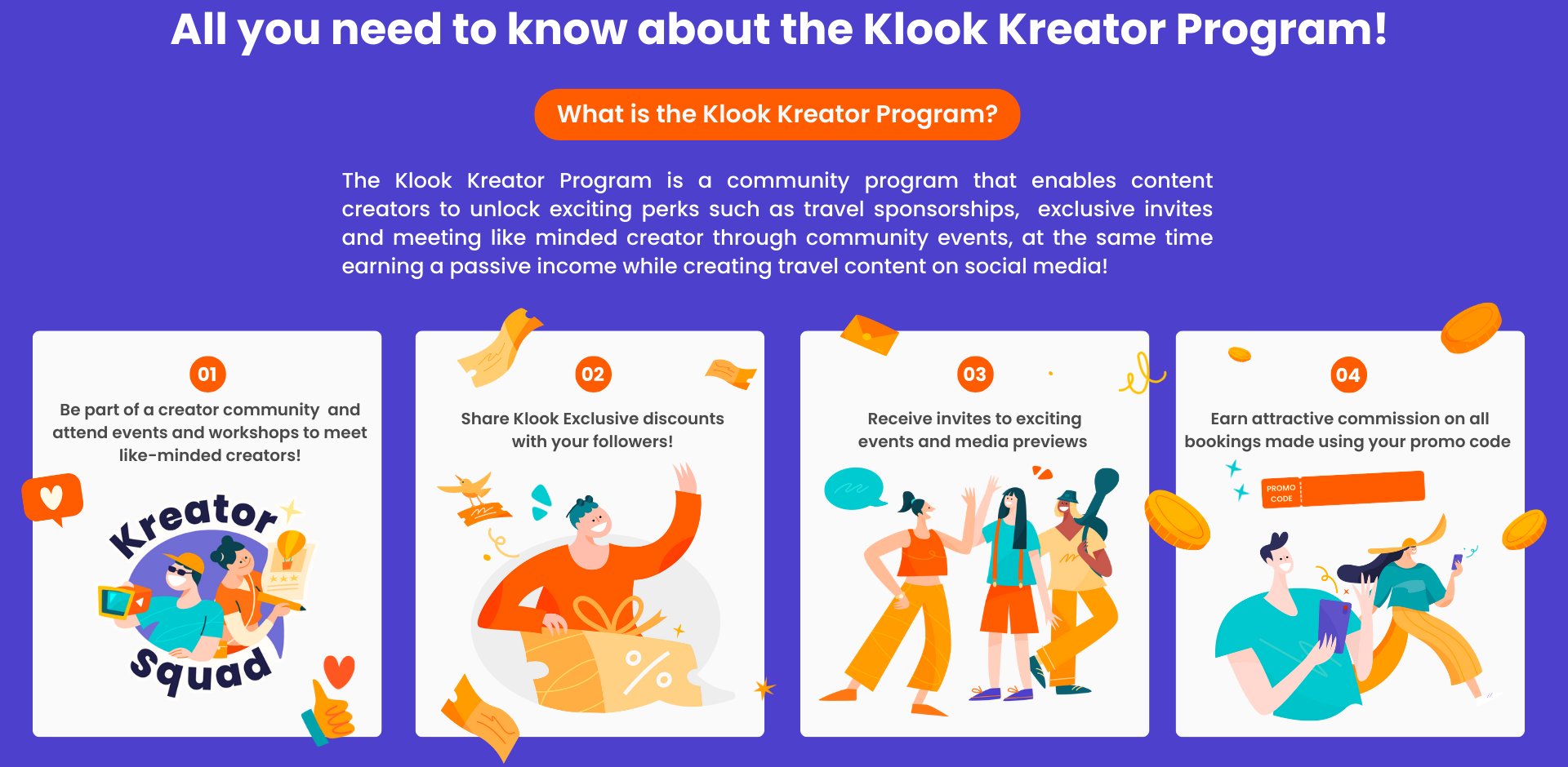 All you need to know about the Klook Kreator Program!