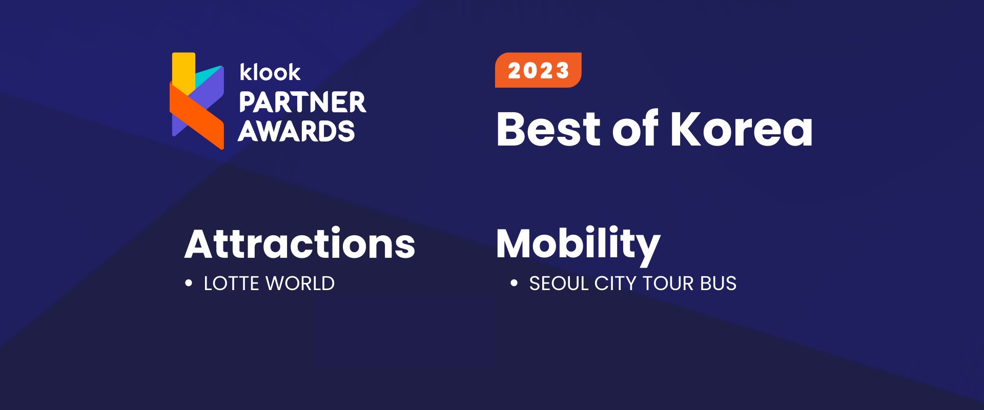 Klook Partner Awards 2023 - Best of Korea