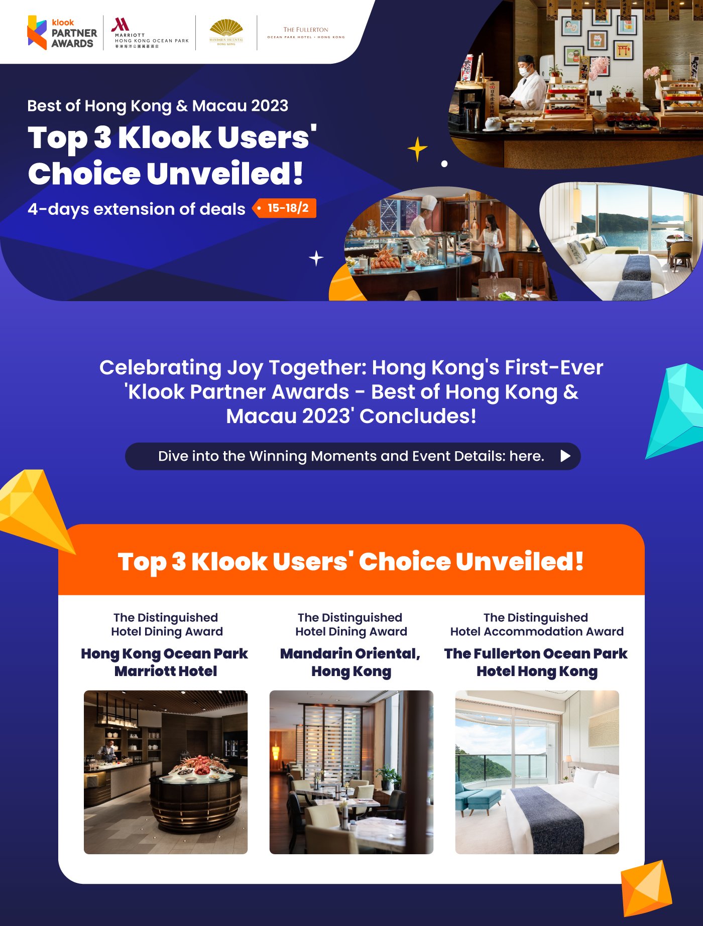 Klook Partner Awards 2023 - Best of Hong Kong and Macau