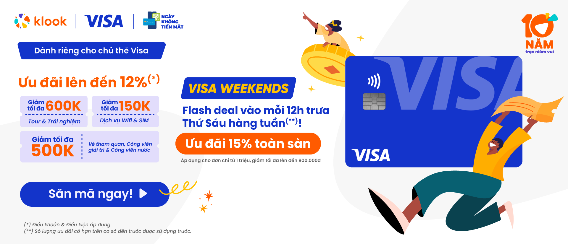 Ưu đãi độc quyền Klook x Visa