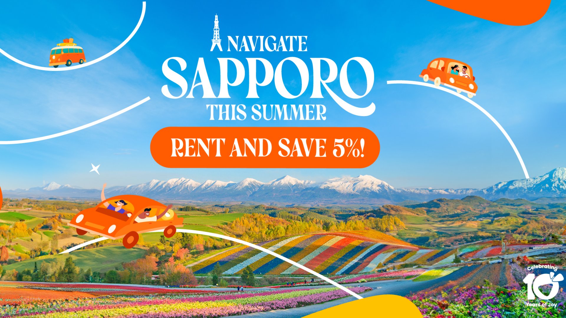 Car Rentals in Sapporo - 5% Off Summer 2024